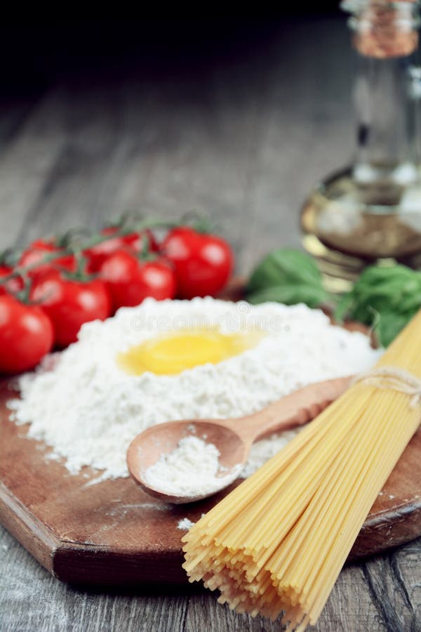 Preparing Pasta on the Table Stock Photo - Image of pappardelle ...