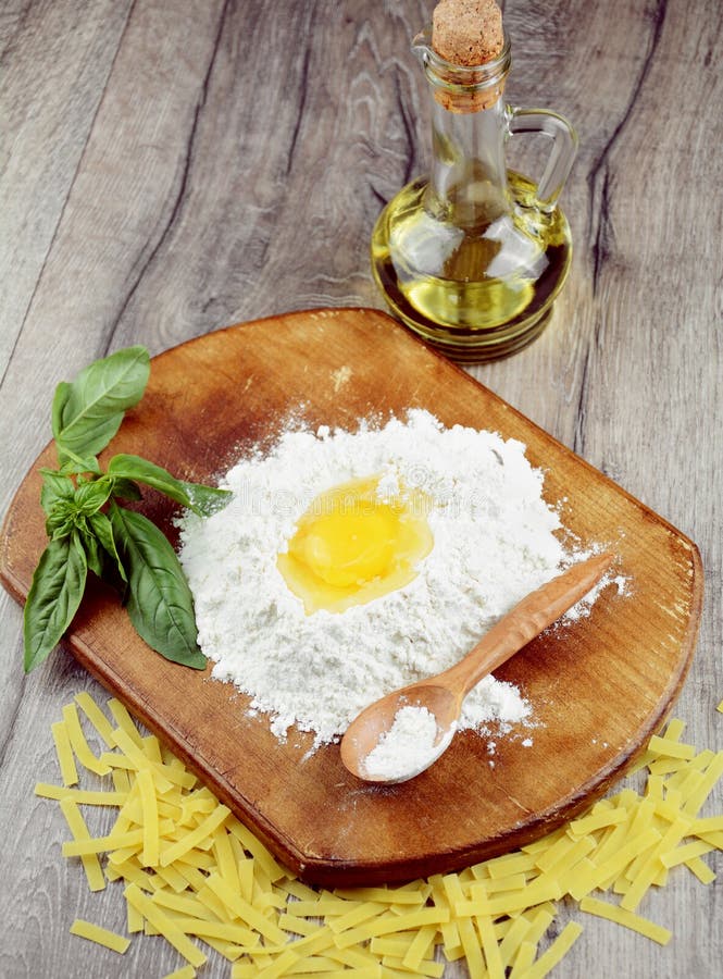 Preparing Pasta on the Table Stock Image - Image of healthy, italian ...