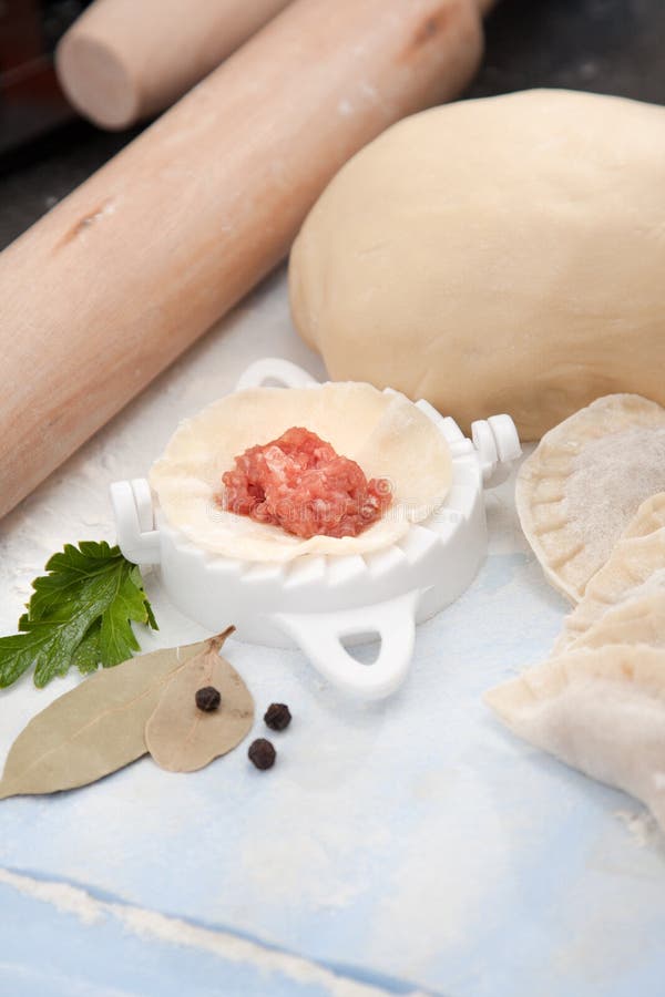 Preparing pelmeni stock photo. Image of fluted, food - 28033224