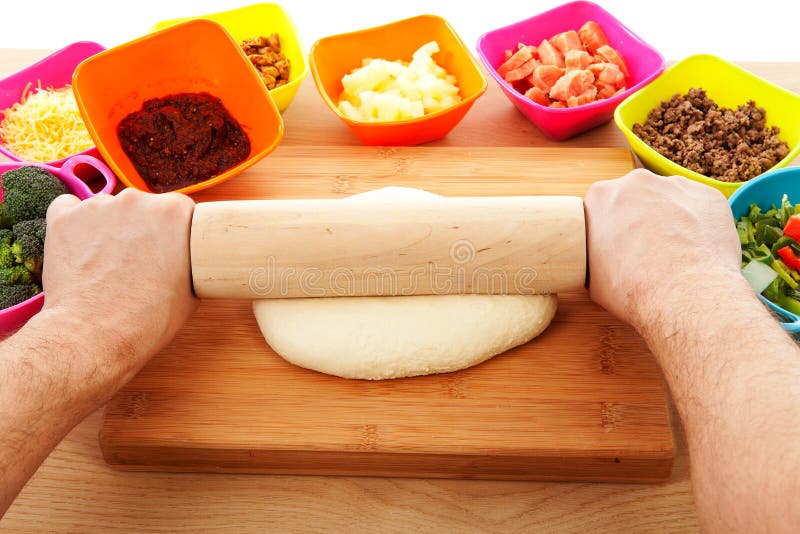 Preparing pizza stock photo. Image of homemade, ingredients - 18668520