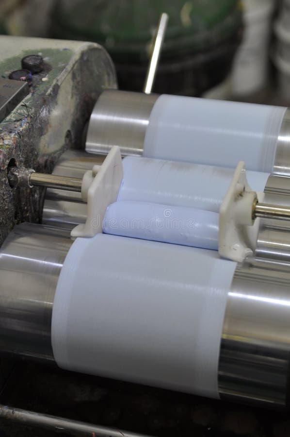 Preparing Printers Ink on a Triple Roll Mill Stock Image - Image of ...