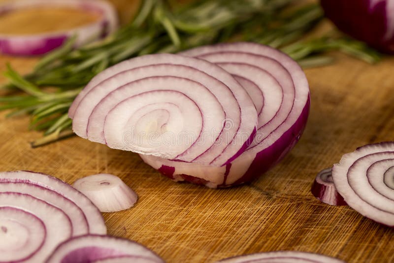 Preparing Red Onions for Cooking in Dishes Stock Image - Image of sweet ...