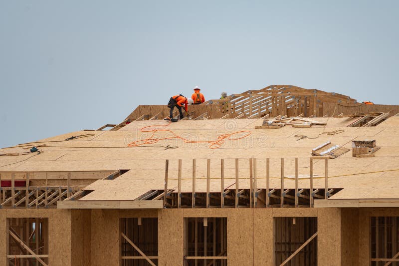 Preparing the Roof Deck for OSB Installation. Cutting OSB Sheets for ...