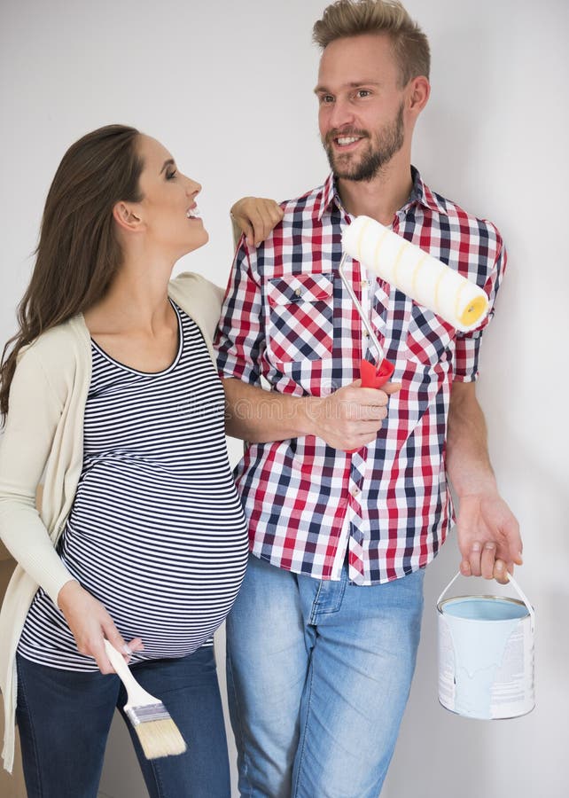 Preparing a Room To Birth a Child Stock Photo - Image of domestic ...