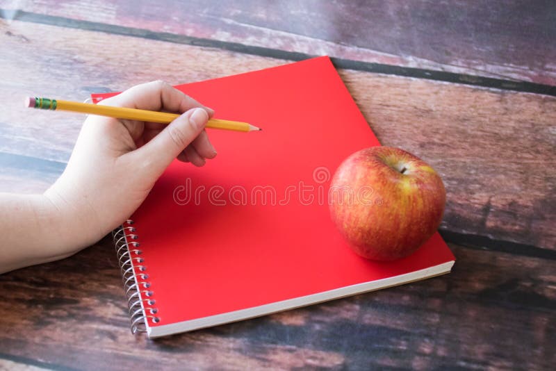 Preparing for school stock image. Image of school, hand - 69848527