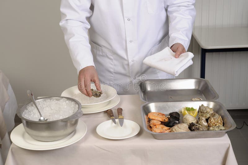 Preparing Shellfish Carving Table Stock Photos - Free & Royalty-Free ...