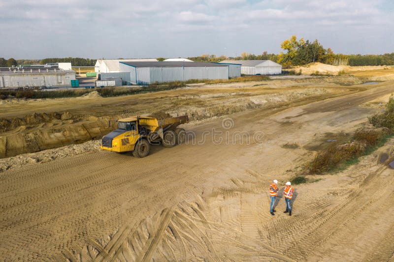 Preparing the site stock image. Image of construction - 242762013