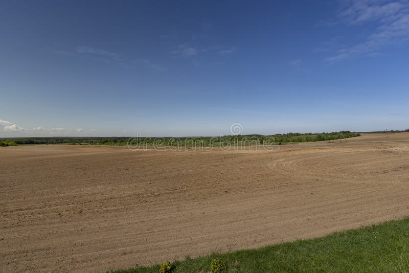 Preparing the Soil for Sowing during Spring Farming Stock Image - Image ...