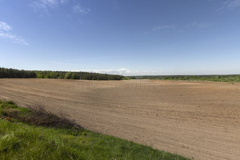 Preparing the Soil for Sowing during Spring Farming Stock Image - Image ...