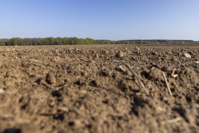 Preparing the Soil for Sowing in Spring Stock Image - Image of dirt ...
