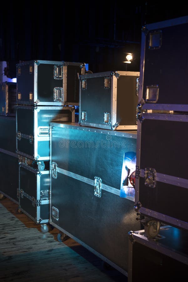 Preparing the Stage for a Concert Stock Photo - Image of equipment ...