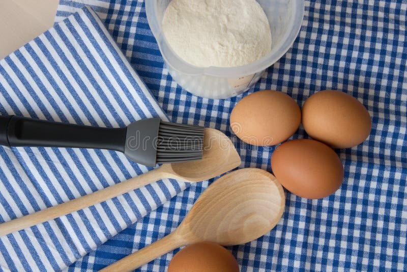 Preparing Things for Baking Stock Image - Image of measuring, bake ...