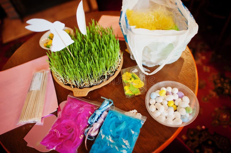 Preparing To Easter Concept. Items for Hand Made Stock Photo - Image of ...