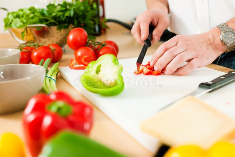 Preparing the vegetables stock photo. Image of cooking - 18131926