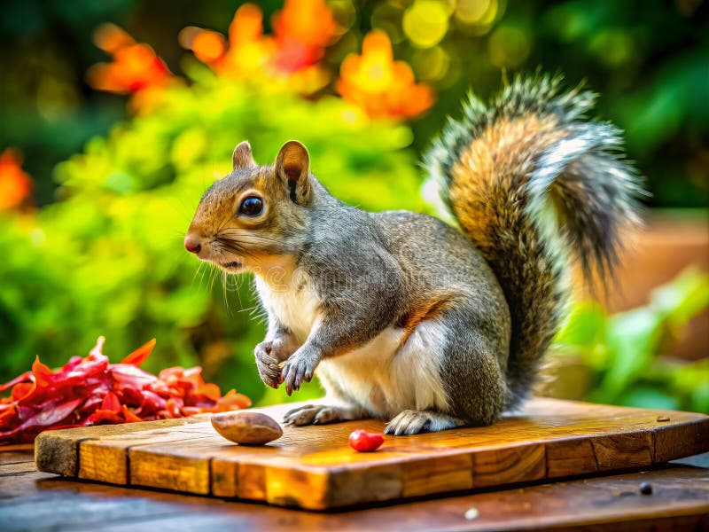 Preparing a Wild Squirrel for Culinary Delights: a Freshly Skinned ...