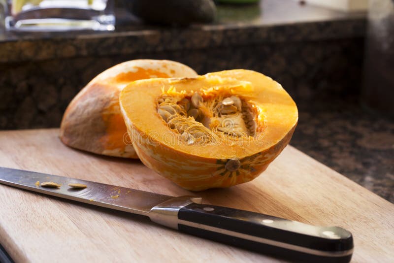 Preparing Winter Squash stock image. Image of ripe, vegetarian - 37607117