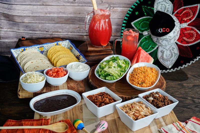 Preperation of Fresh Spanish Mexican Food Stock Photo - Image of ...