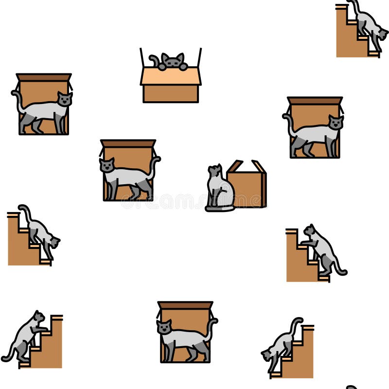 Preposition English Language Vector Seamless Pattern Stock Illustration ...