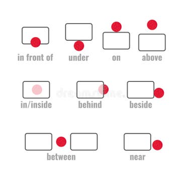 Preposition Icons Vector Set Stock Vector - Illustration of group ...