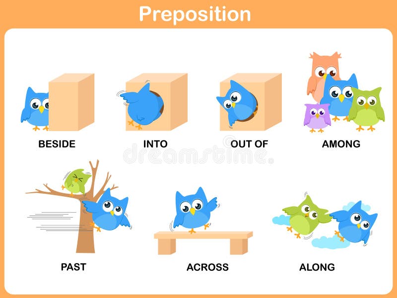 Through Preposition Clipart Preposition Cut Out Stock Images