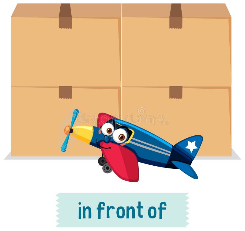 Airplane Flashcard Education for Small Kids Stock Illustration ...