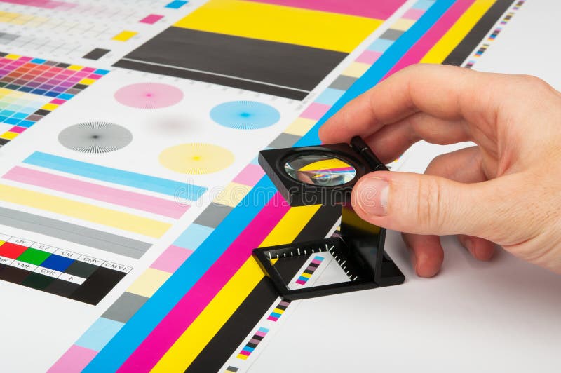 Prepress Color Management in Print Production Stock Image - Image of ...