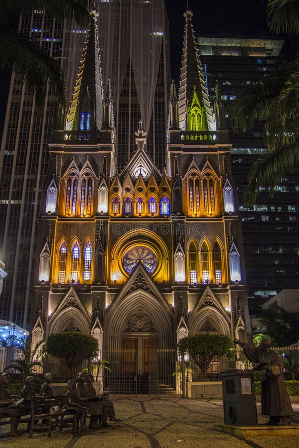 Statues in Presbyterian Cathedral in Rio De Janeiro Downtown Brazil ...
