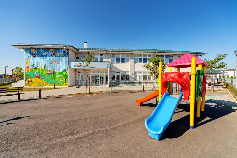 Preschool building stock photo. Image of child, nursery - 42451990