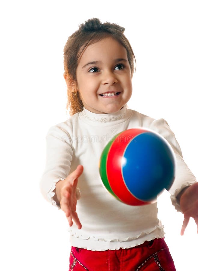Baby with soccer ball stock image. Image of infant, beautiful - 4773047