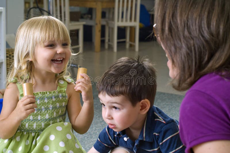 Preschool children stock photo. Image of girl, interactive - 14997836