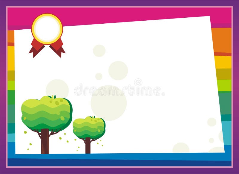 Preschool Elementary - Kindergarten Diploma Certificate Background ...