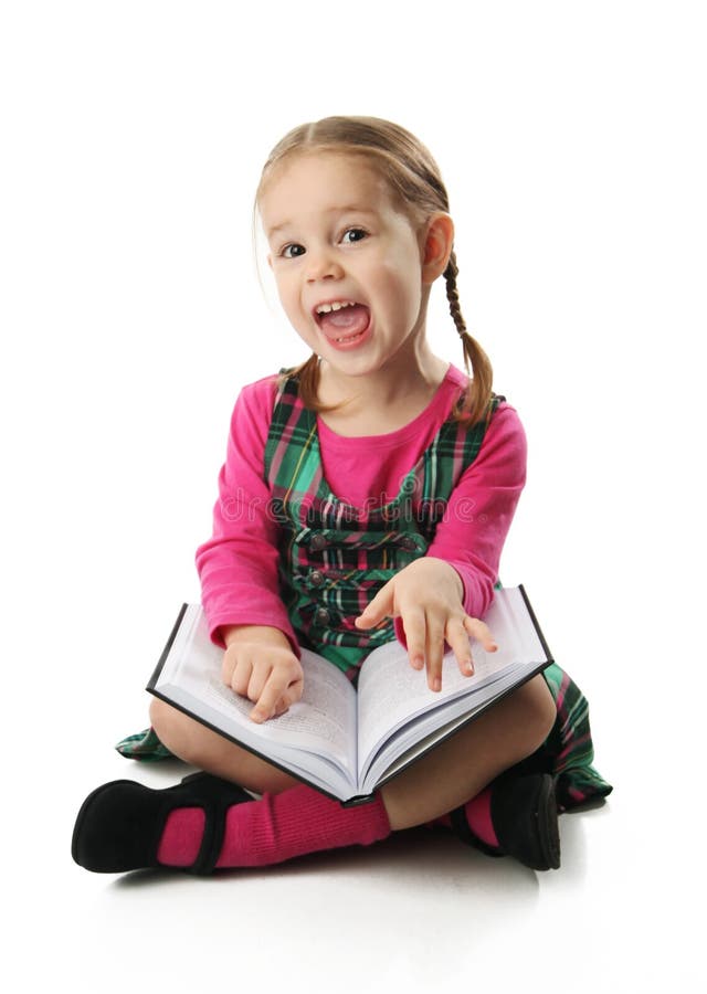 Preschool Girl stock image. Image of braids, isolated - 17508819