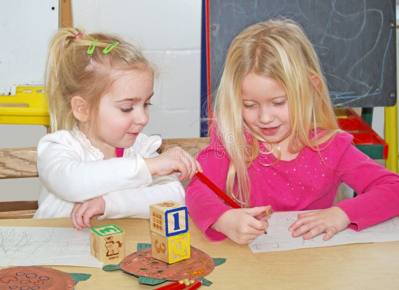 Preschool Girls Royalty Free Stock Photo - Image: 18225985