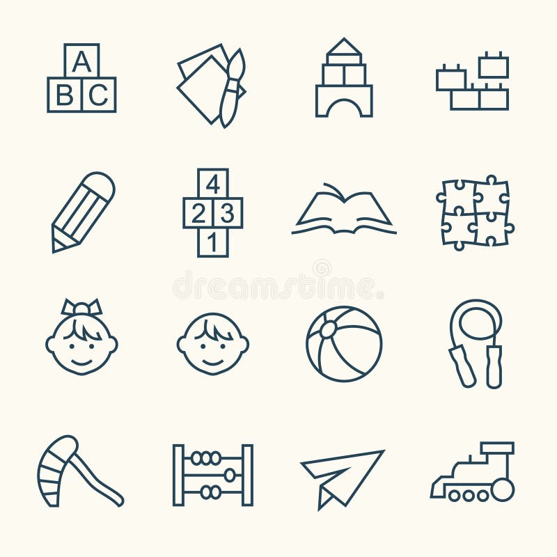 Early Childhood Education Icon Stock Illustrations – 1,850 Early ...