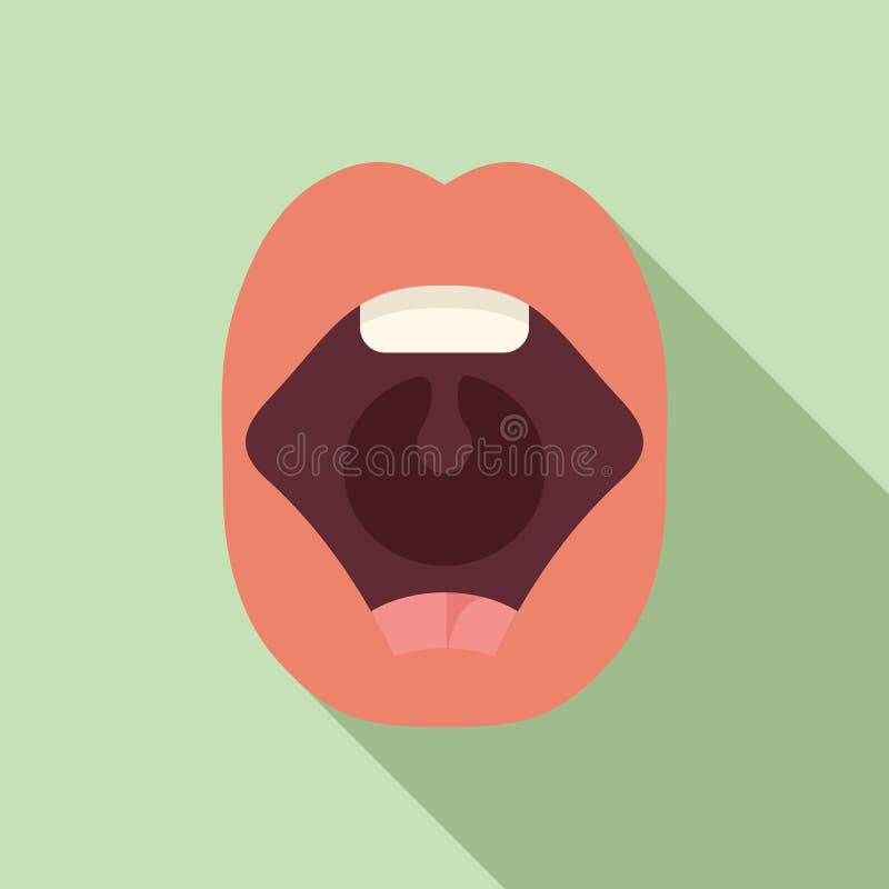 Preschool Tongue Icon Flat Vector. Diction Idiom Stock Vector - Illustration of icon, tongue ...