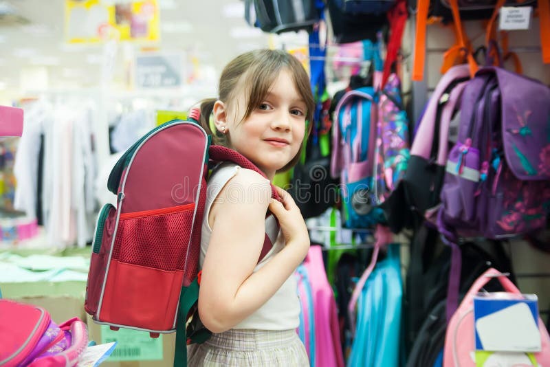 Preschooler Choosing Briefcase Stock Photo - Image of white, object ...