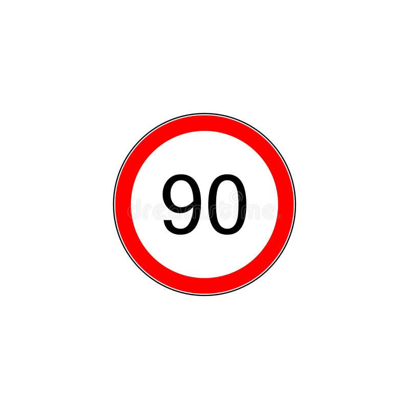 Prescribed Minimum Speed Road Sign Stock Vector - Illustration of road ...