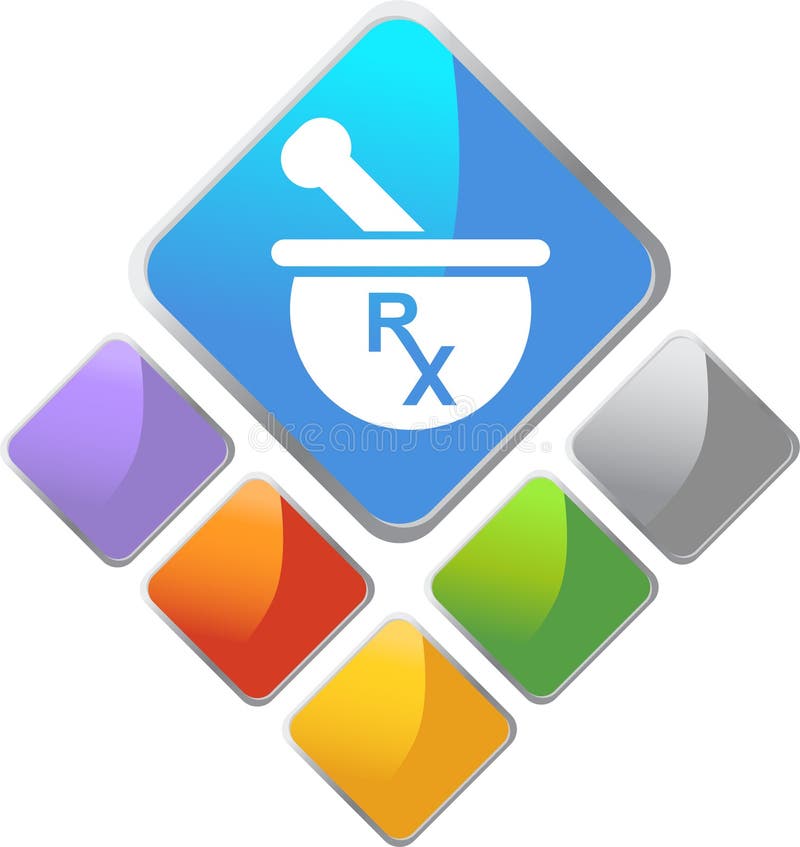 RX Prescription Medicine Symbol Stock Illustration - Illustration of ...