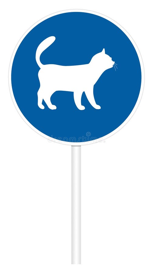 Prescriptive Traffic Sign Cat Path Stock Photos - Free & Royalty-Free ...