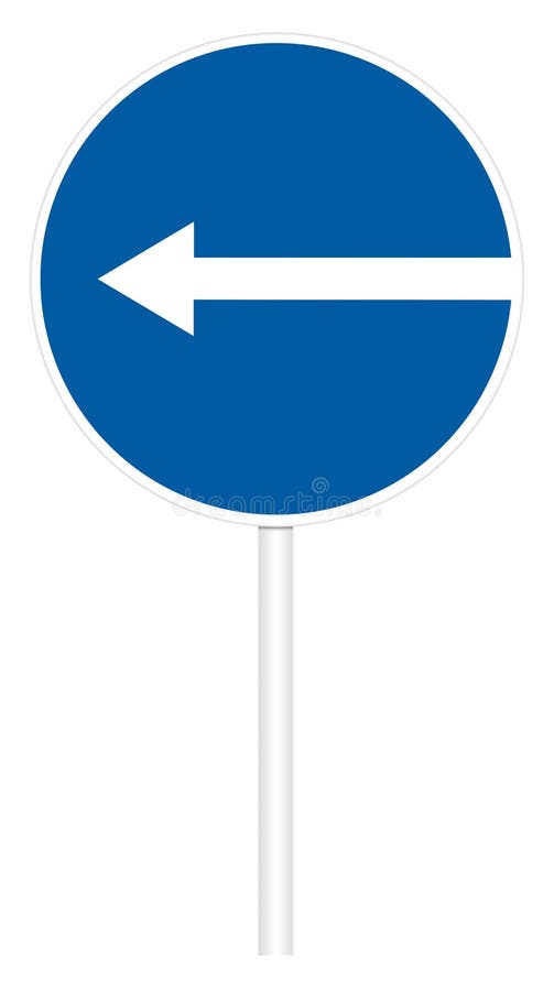 Prescriptive Traffic Sign - Direct Right Stock Image - Image of street ...