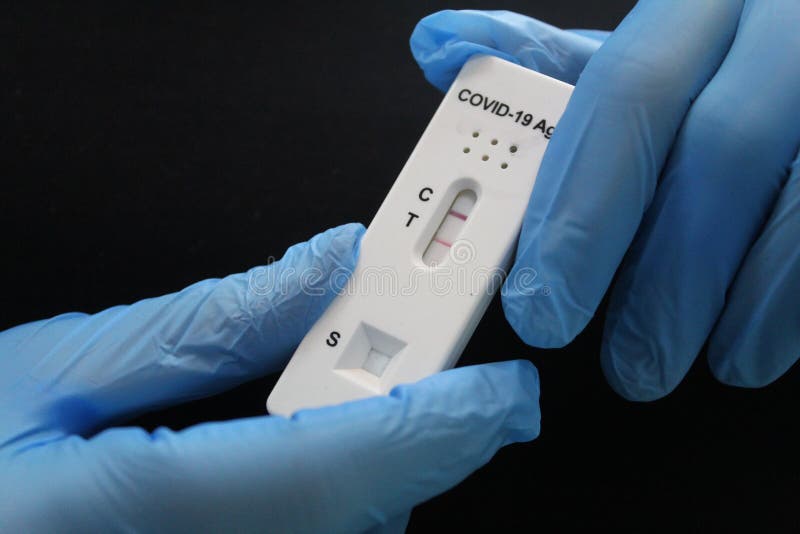 Presence of Coronavirus on Rapid Test Stock Image - Image of pandemic ...