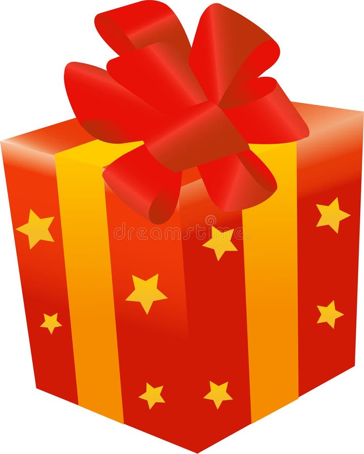 Present stock vector. Illustration of gift, drawing, party - 1624139
