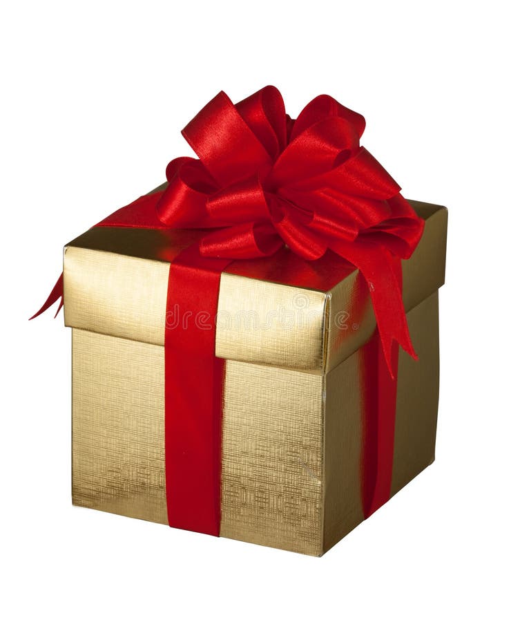 Present stock photo. Image of present, isolated, gold - 27082594