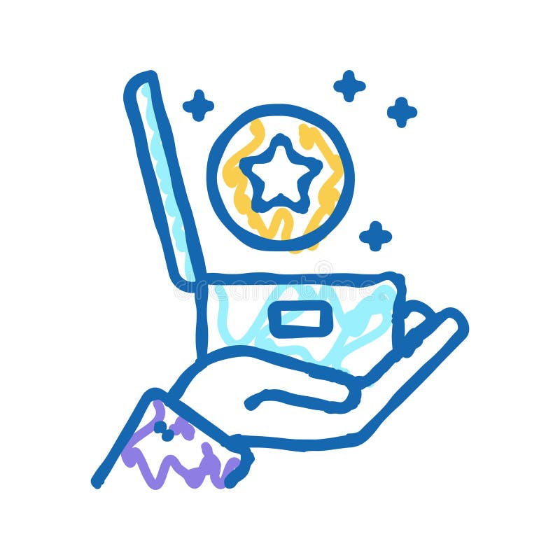 Present Bonus Icon Doodle Illustration Stock Illustration ...