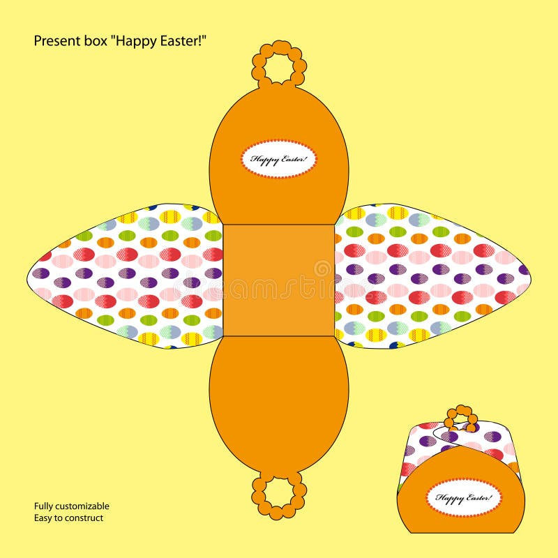 Present box Happy Easter! stock vector. Illustration of mothers - 37055133