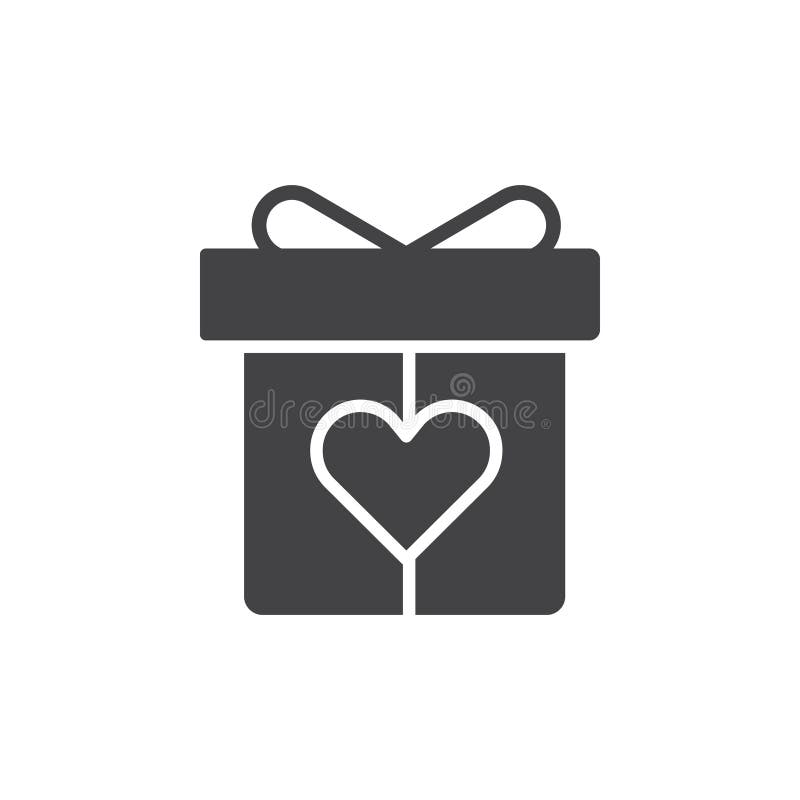 Present Box Icon Flat Simple Outline Set Stock Illustration ...