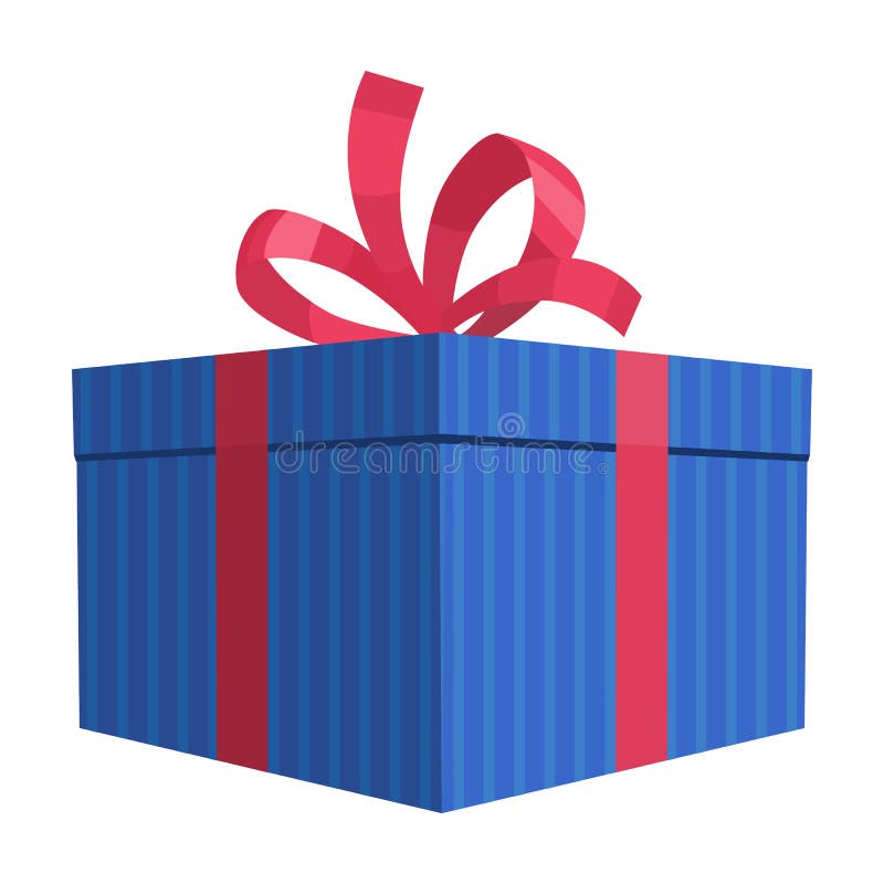Present Box Vector Icon.Cartoon Vector Icon Isolated on White ...