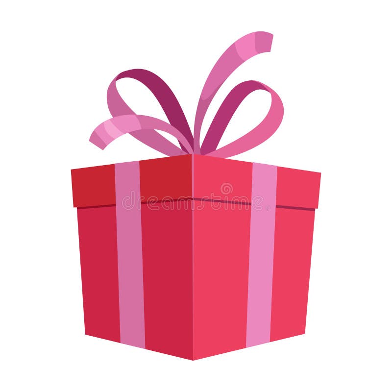 Present Box Vector Icon.Black Vector Icon Isolated on White Background ...