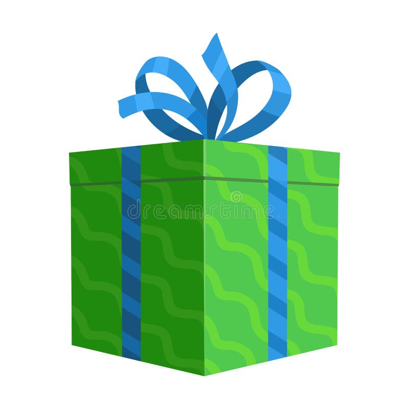 Present Box Vector Icon.Black Vector Icon Isolated on White Background ...