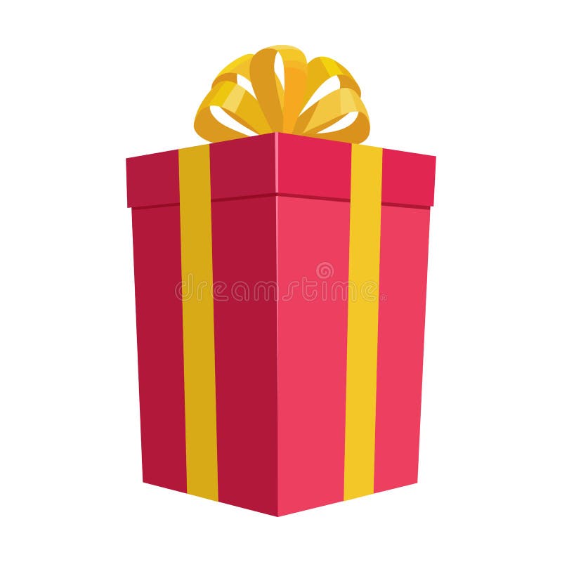 Present Box Vector Icon.Black Vector Icon Isolated on White Background ...